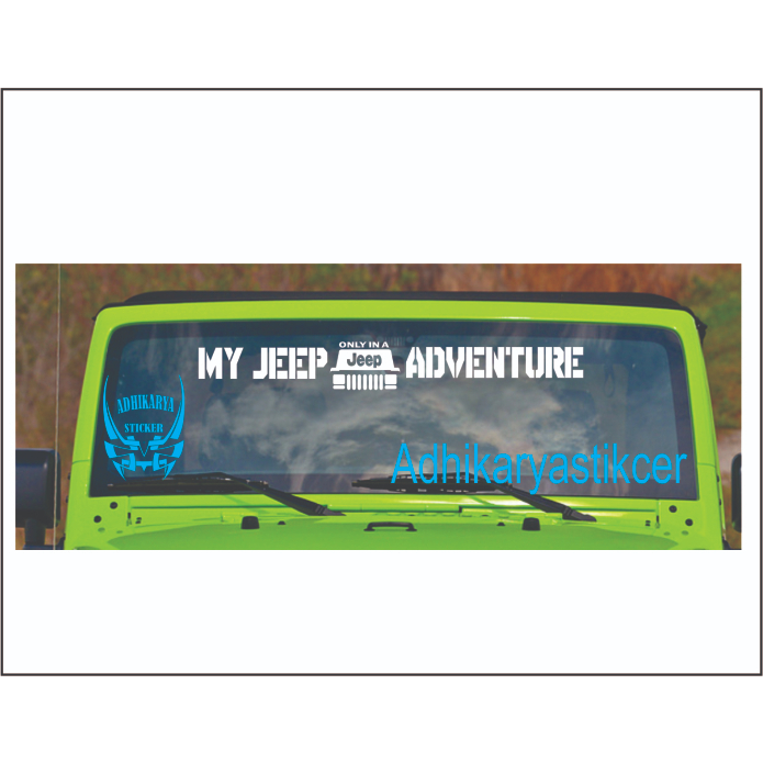 Jual STIKER KACA MOBIL JEEP STICKER JEEP KACA MY JEEP ADVENTURE STIKER ...
