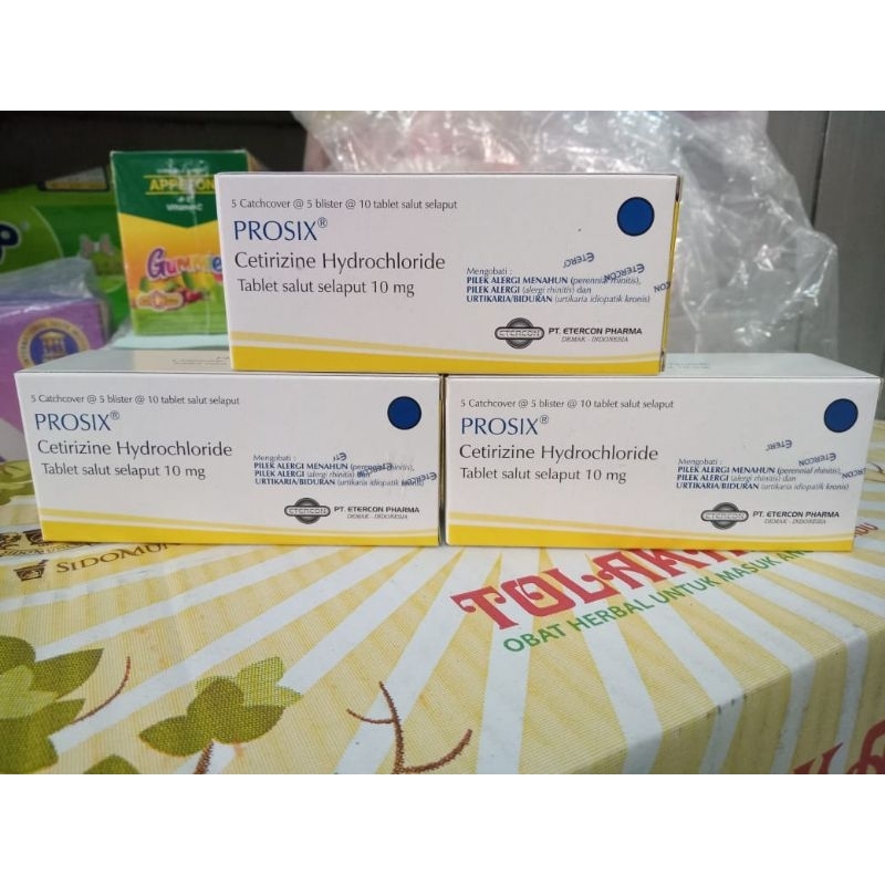 Jual PROSIX obat anti alergi (harga perbox isi 5strip) | Shopee Indonesia