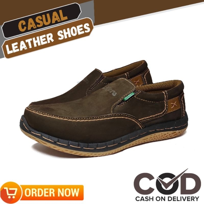Jual Kickers Sepatu Casual Kasual Pria Bahan Kulit Asli Full 100% Model ...