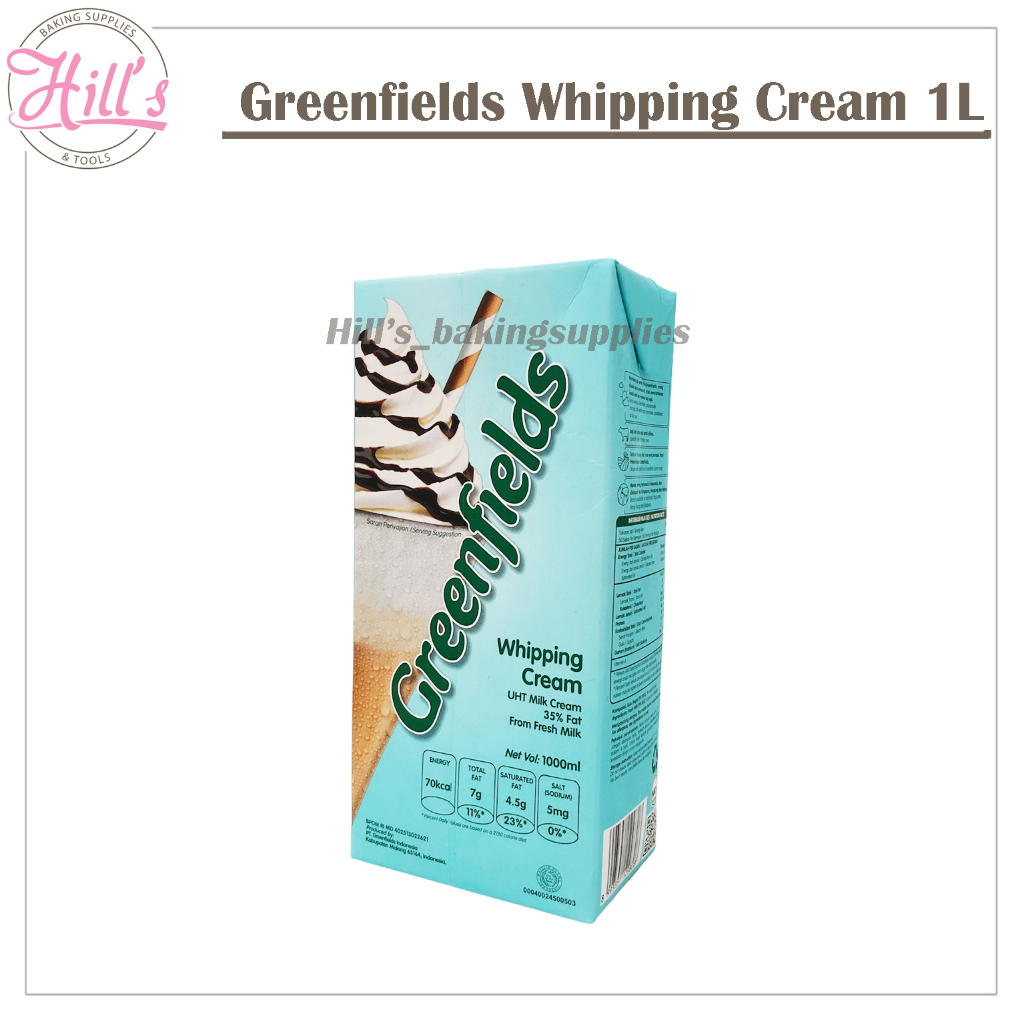 Jual PROMO MURAH !!! GREENFIELDS WHIPPING CREAM 1 LITER / WHIP CREAM 1 ...