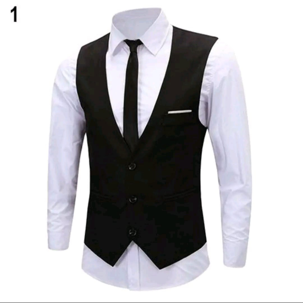 Jual Vest Rompi Pria Formal | Shopee Indonesia