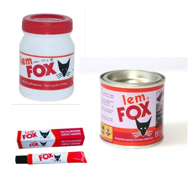 Jual Lem Fox Kaleng Kecil 70gr/Lem Fox Putih 150gr/Lem Fox Odol 20gr ...