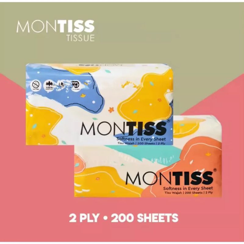 Jual PAKET MONTISS FACIAL 200 SHEET HARGA PROMO !!!! | Shopee Indonesia