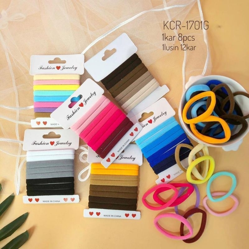 Jual ikat rambut donut wanita 8 pcs | Shopee Indonesia