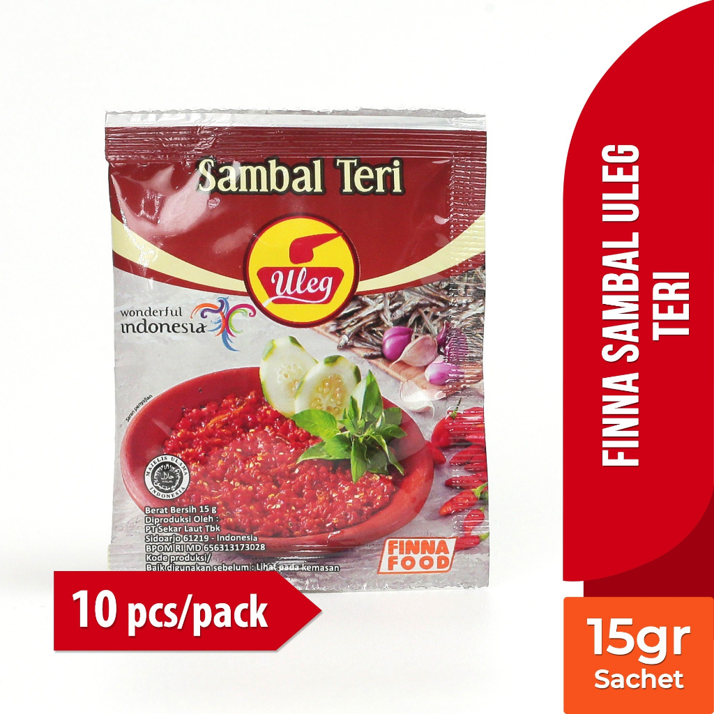 Jual Sambal uleg finna food isi 10 pcs x 15 gram | Shopee Indonesia