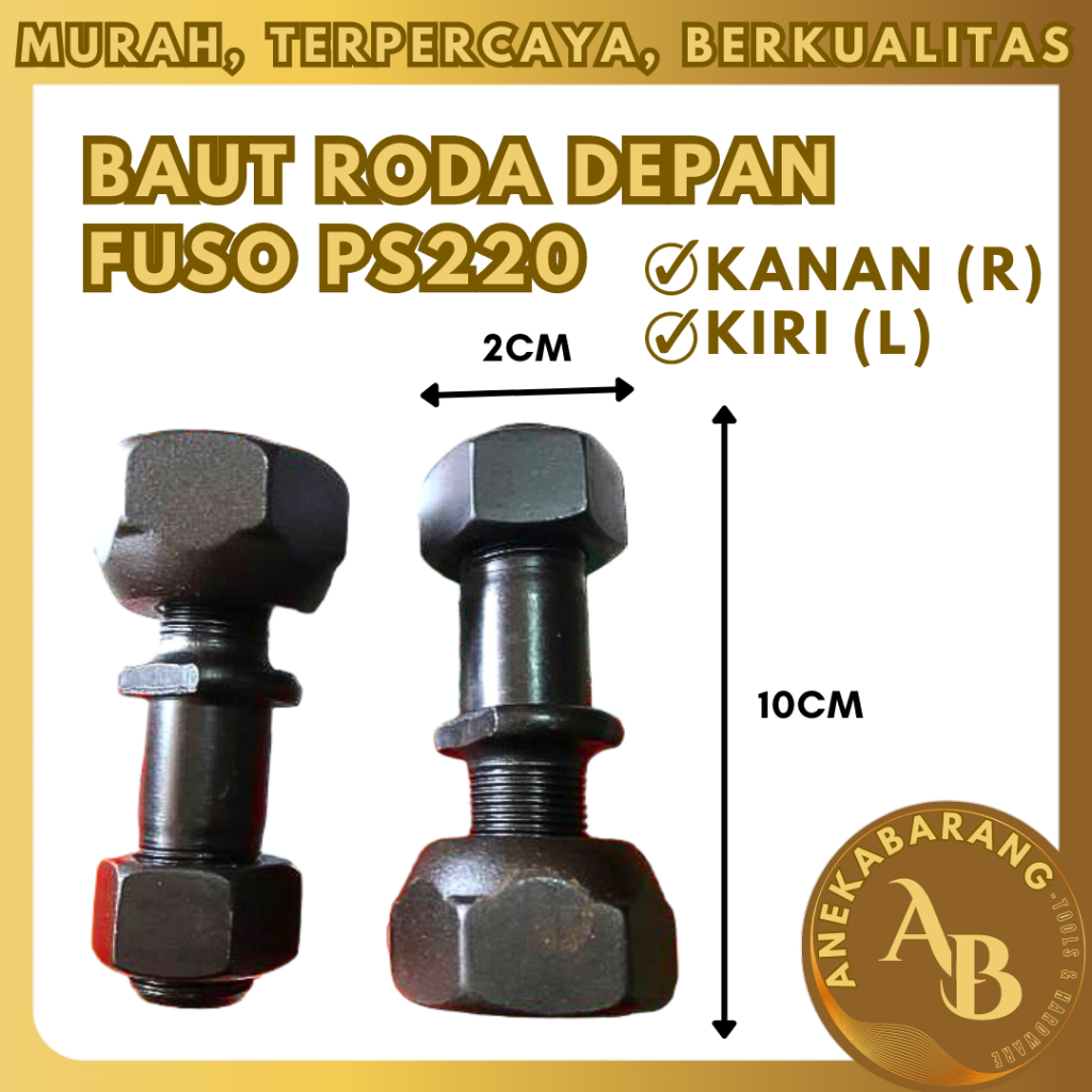 Jual Baut Roda Depan FUSO PS220 Kiri (L) Kanan (R) HWC | Shopee Indonesia