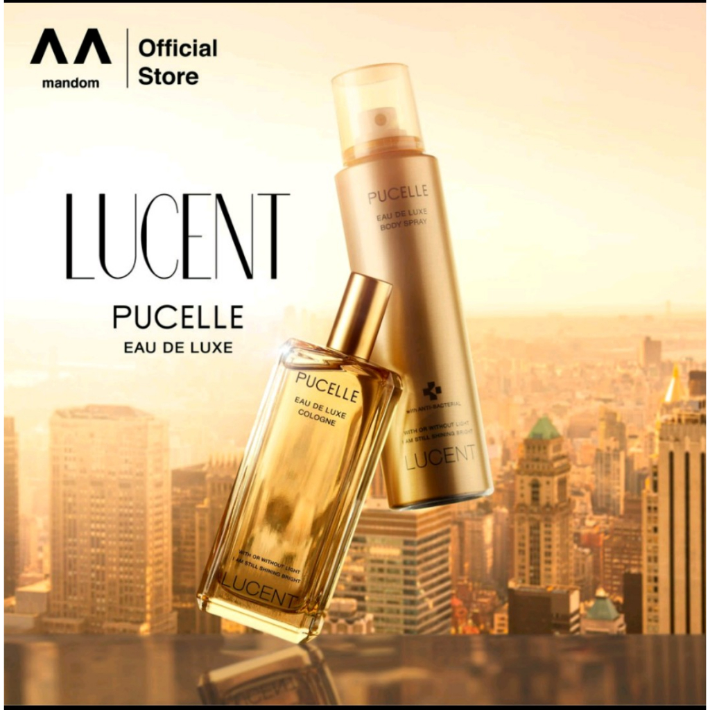 Jual Pucelle Eau De Luxe Cologne Lucent 100ml X Body Spray Lucent 150ml ...