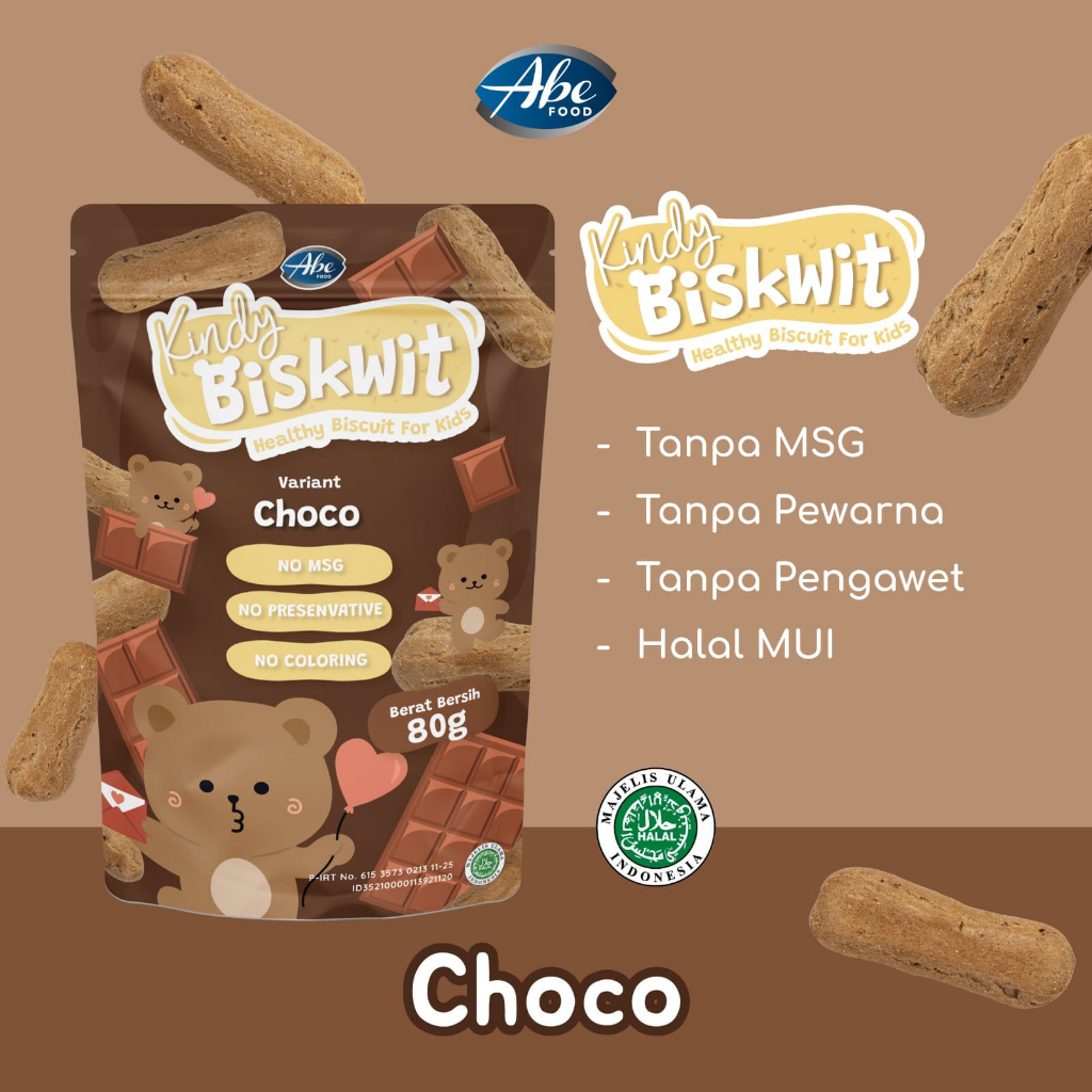 Jual Abe Food Kindy Biskwit/ Biskuit Sehat/ Snack Anak/ Home made ...