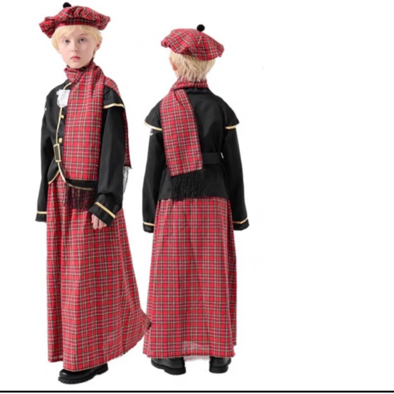 Jual [ jojokids ] kostum tradisional skotlandia tartan / scotland ...