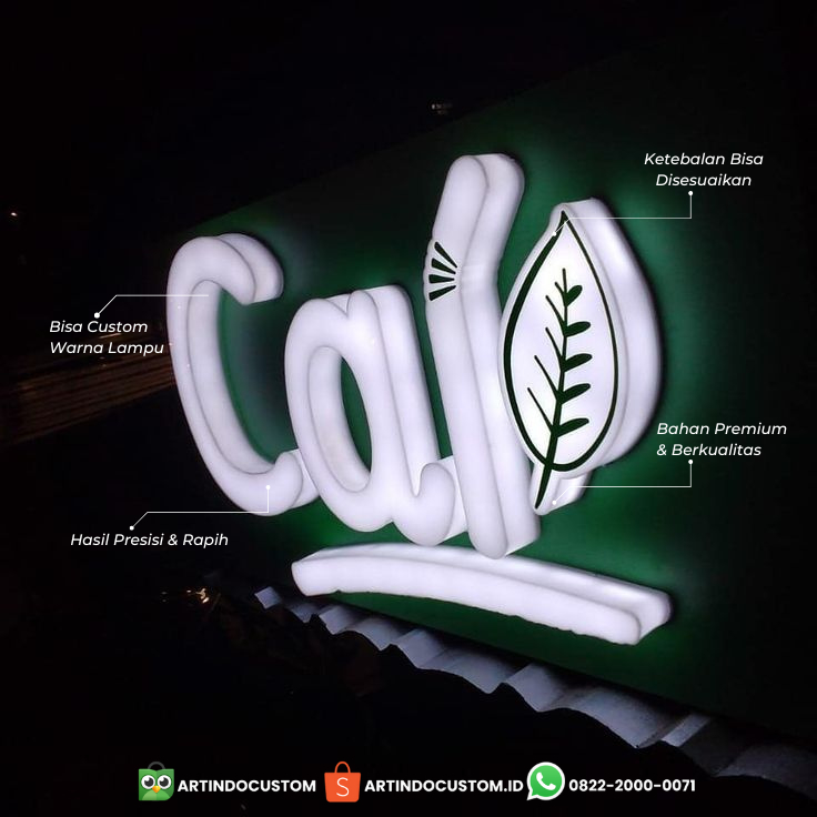 Jual HURUF TIMBUL AKRILIK CUSTOM LAMPU LED BERGARANSI | Shopee Indonesia