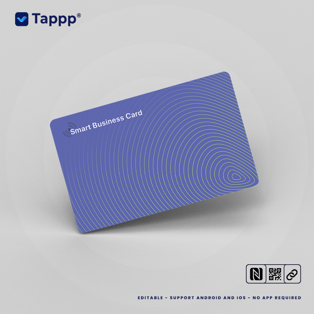 Jual Tappp Smart Business Card - Kartu Nama NFC - Blue Beyond V2 ...