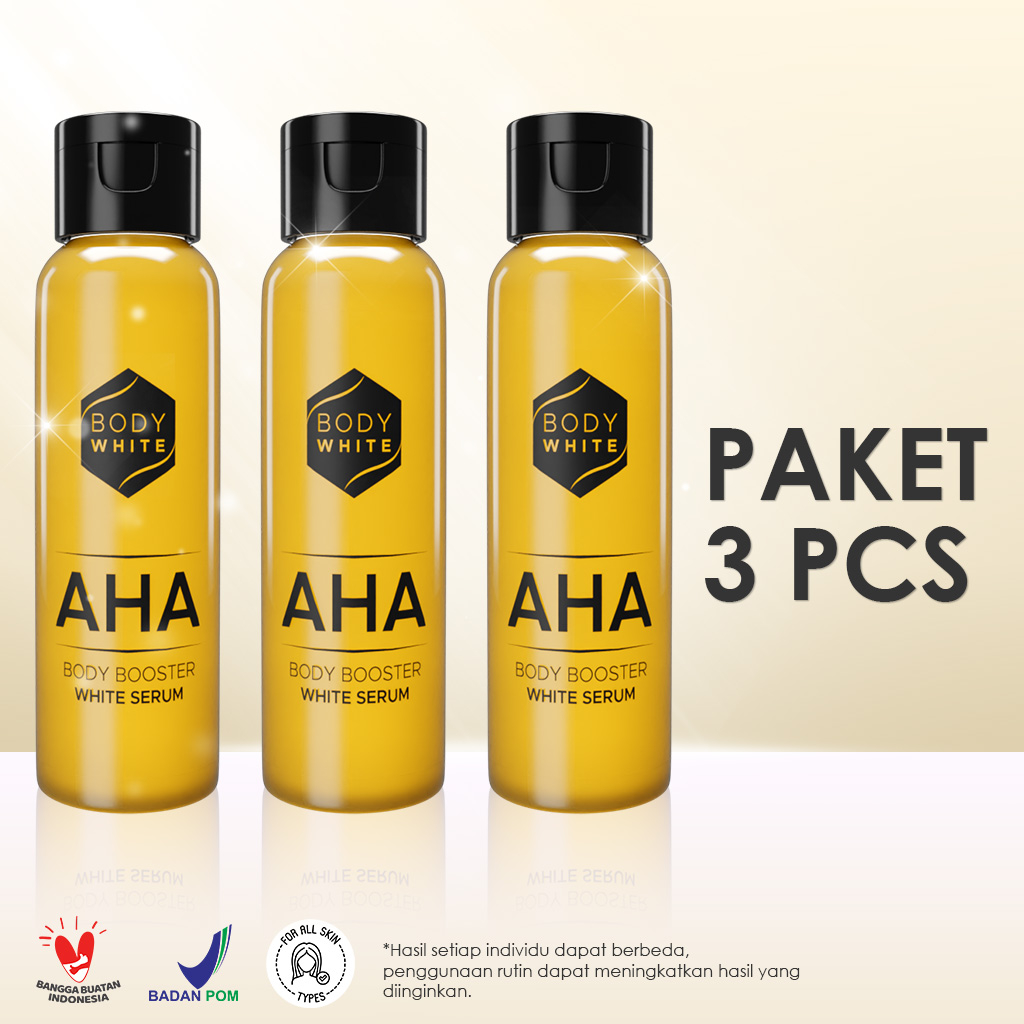 Jual Body White Paket Aha 100ml Isi 3pcs | Shopee Indonesia