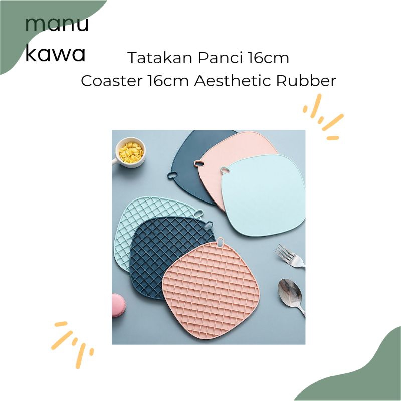 Jual Silicone Mat Tatakan Panci Anti Slip 16cm Anti Panas Cup Mat Alas ...