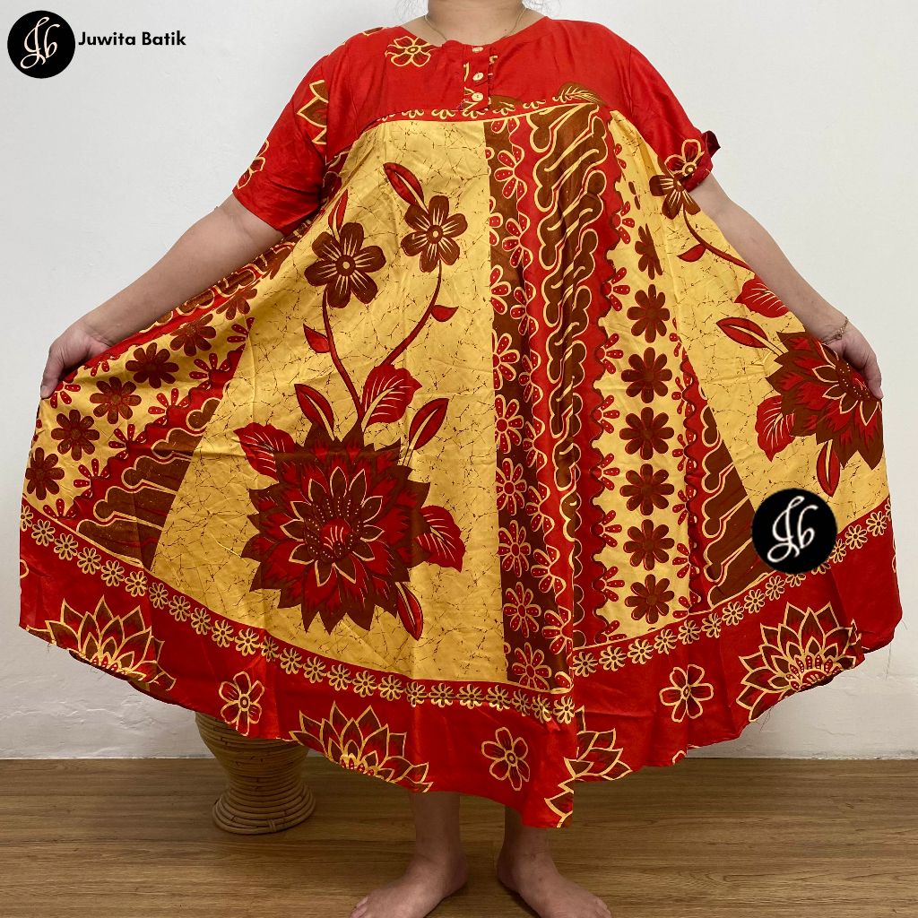 Jual Pakaian Ibu Hamil / Daster Jumbo Klok Pola LD 130 Busui Friendly ...