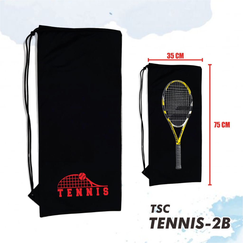Jual Tas serut raket tennis tas kain raket tenis lapangan bagpack sport ...
