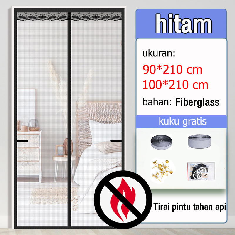Jual Tirai Magnet Jendela Anti Nyamuk/ Tirai Kamar Tirai Pintu/PREMIUM ...