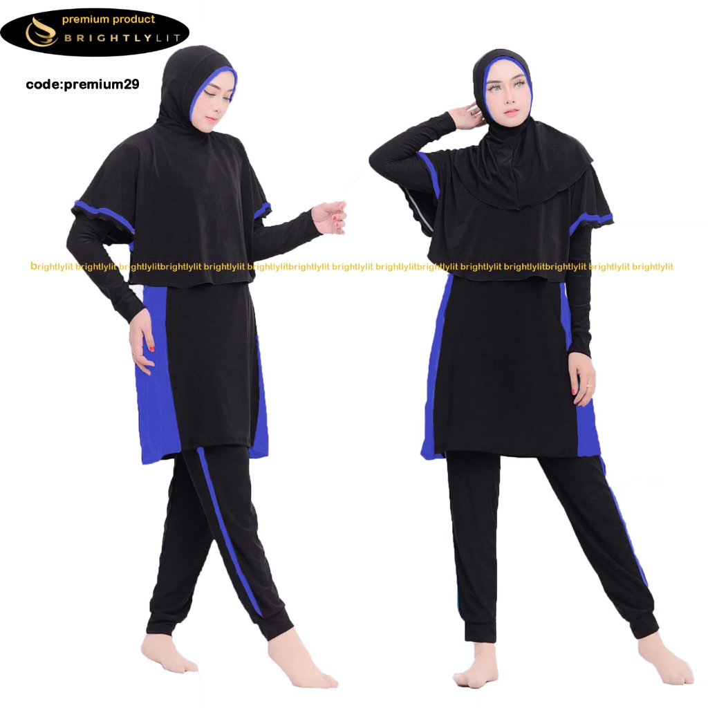 Jual PREMIUM setelan renang syar'i wanita muslim dewasa baju renang ...