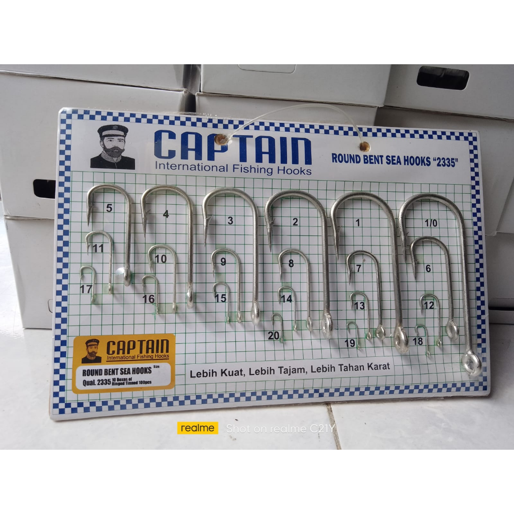 Jual Mata Kail Pancing Captain 2335 ukuran 12-20 | Shopee Indonesia