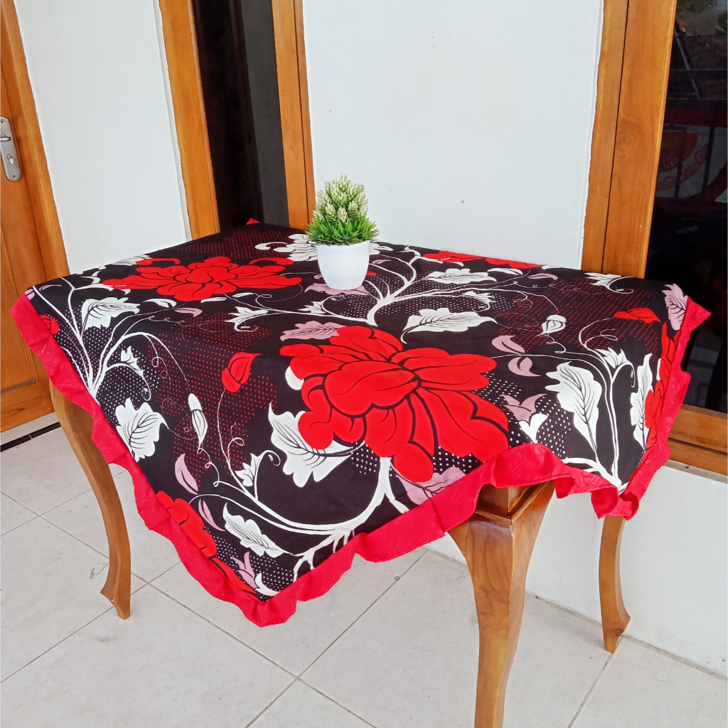 Jual TAPLAK MEJA KAIN RUMBAI PERSEGI SEGI EMPAT UKURAN 120 X 120 CM ...