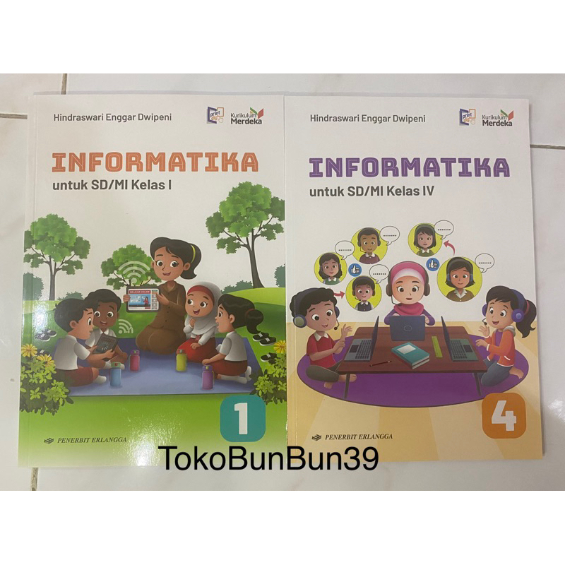 Jual BUKU INFORMATIKA KELAS 1&4 KURIKULUM MERDEKA | PENERBIT ERLANGGA ...