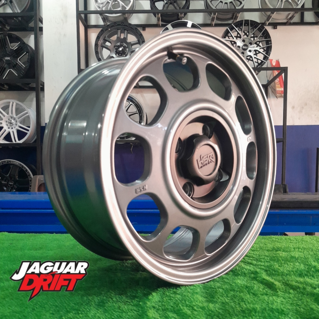 Jual VELG MOBIL RING 15 KALENG HSR R15 HOLE 4X 114.3 ET 42 GLOSSY GREY ...