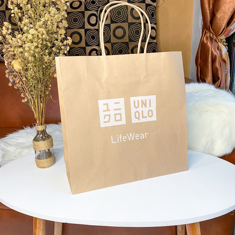 Jual Paper Bag Uniqlo Terbaru Shopping Bag Mall Baju Life Wear New ...