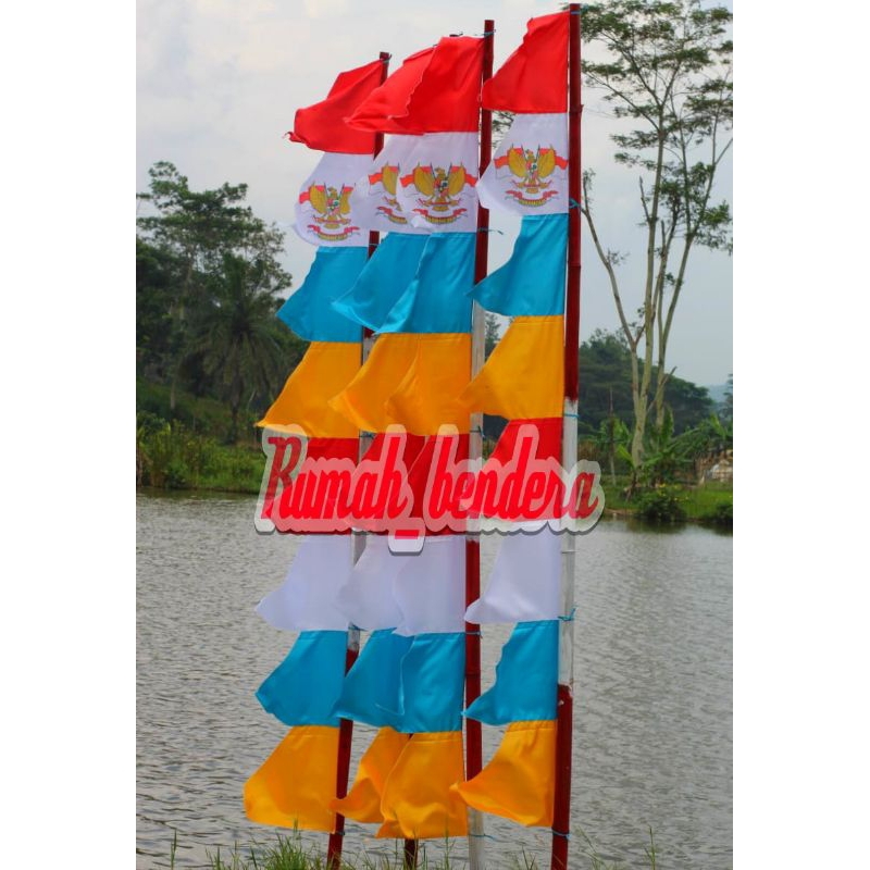 Jual bendera umbul-umbul gergaji 8 mata | Shopee Indonesia