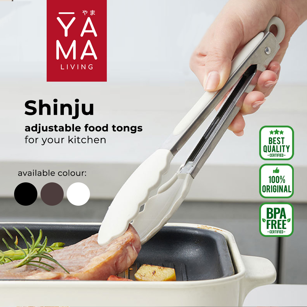 Jual YAMA SHINJU Clip Food Tongs Capitan Silicone Tahan Panas Makanan ...