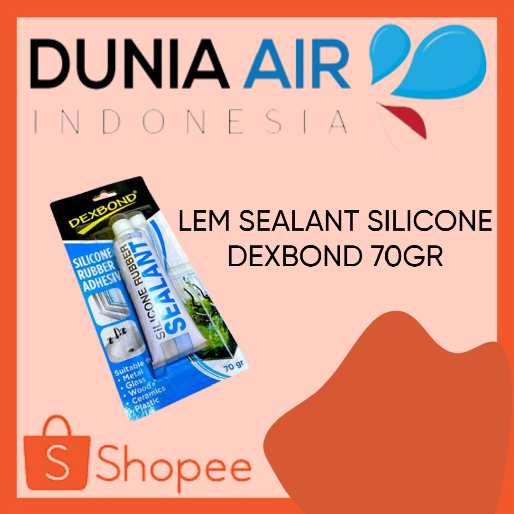 Jual Dexbond Lem Silicone Rubber Sealant Clear 70 Gr | Shopee Indonesia
