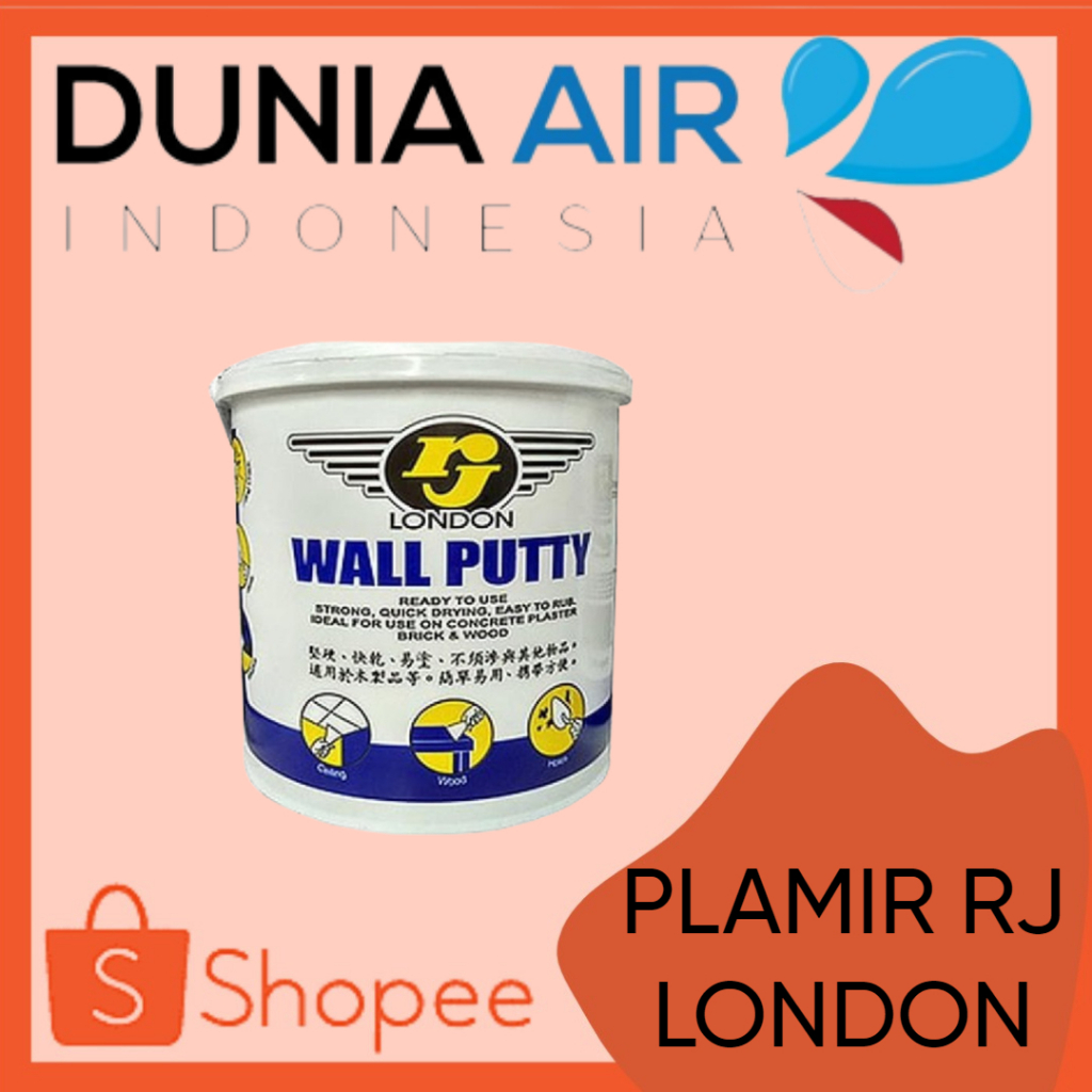 Jual DEMPUL SERBAGUNA 1KG UNTUK TEMBOK DAN KAYU RJ LONDON PLAMIR ...