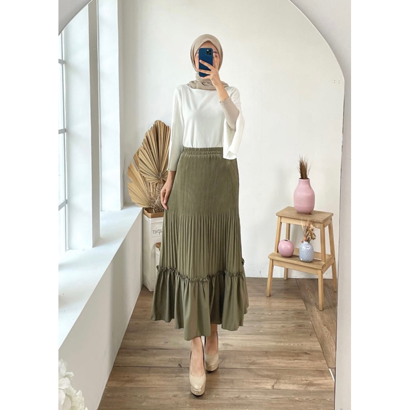 Jual ROK SUSUN CLARA ROK CANDA ROK TUTU TINGKAT ROK POLOS CANTIK KERJA ...