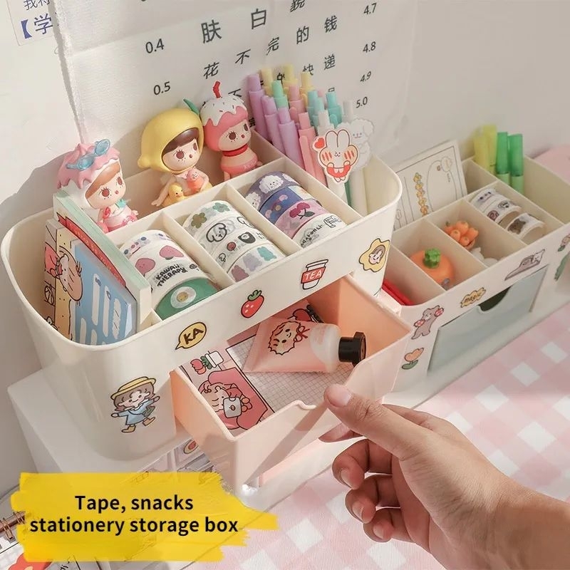 Jual RK2671 [COD] Rak Kosmetik dengan Laci Lucu FREE STICKER Rak ...