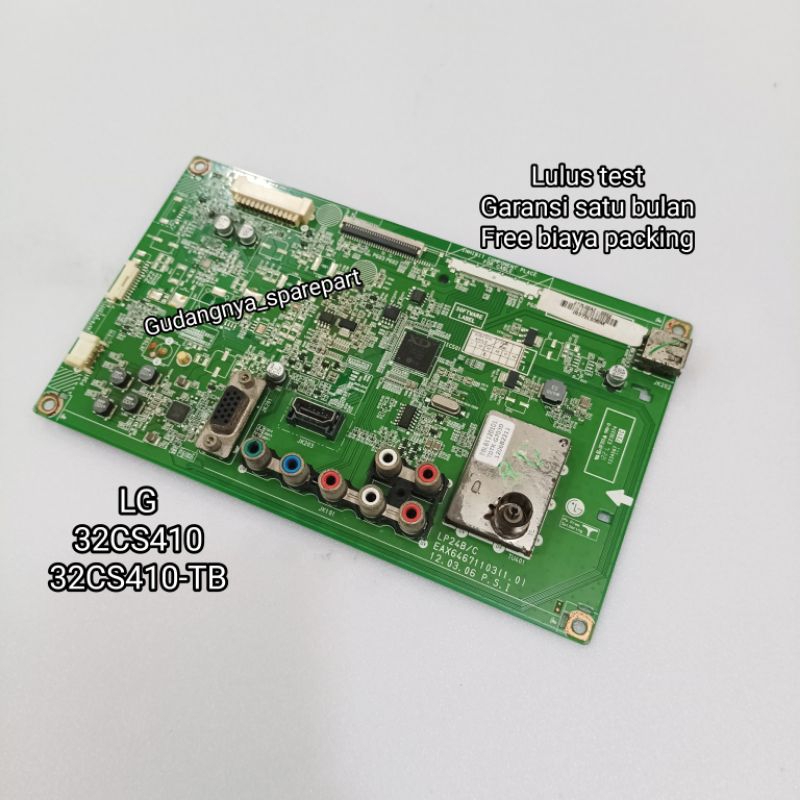 Jual MAINBOARD LG 32CS410 MB 32CS410-TB MOBO MODUL MESIN TV MOTHERBOARD ...