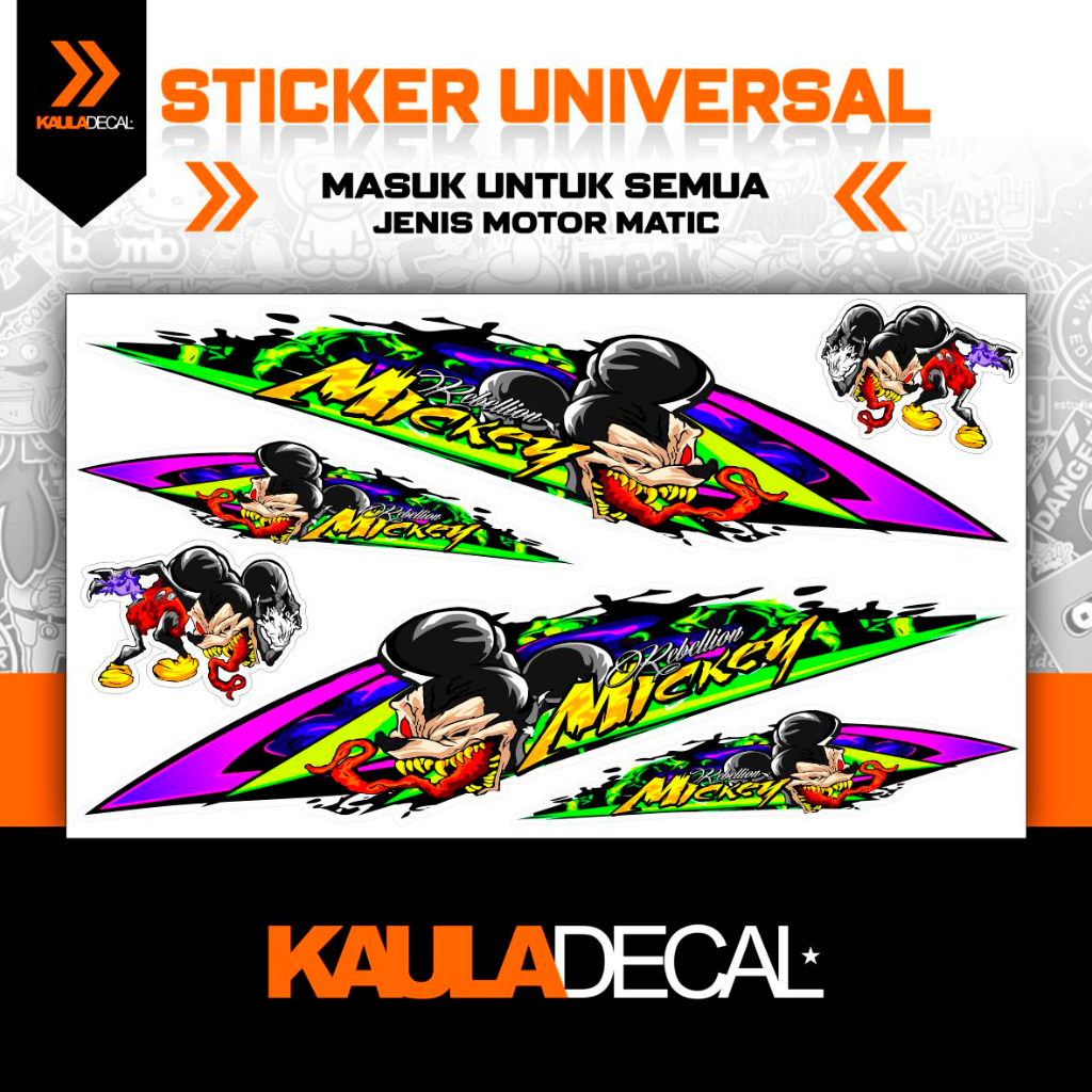 Jual STIKER STRIPING MOTOR ALL MATIC MOTIF 664 / UNIVERSAL MATIC ...