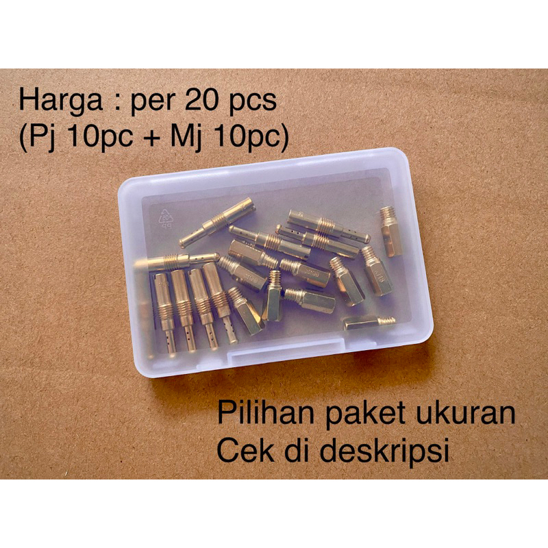 Jual Paket main jet dan pilot jet pj mj karbu pwk isi 20pcs | Shopee Indonesia