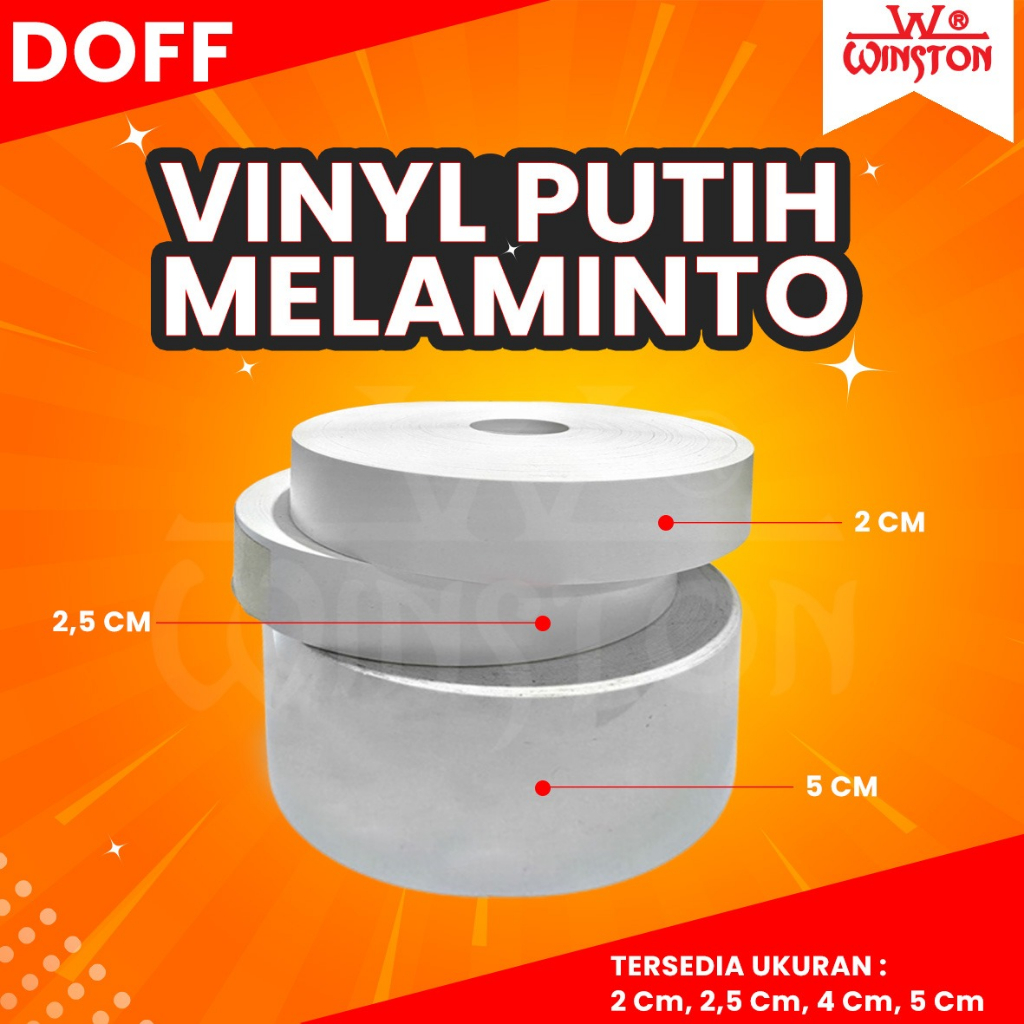 Jual Vinil Putih Dop Dof Edging Putih Plimir PVC Roll 20 mm 50 m Murah ...