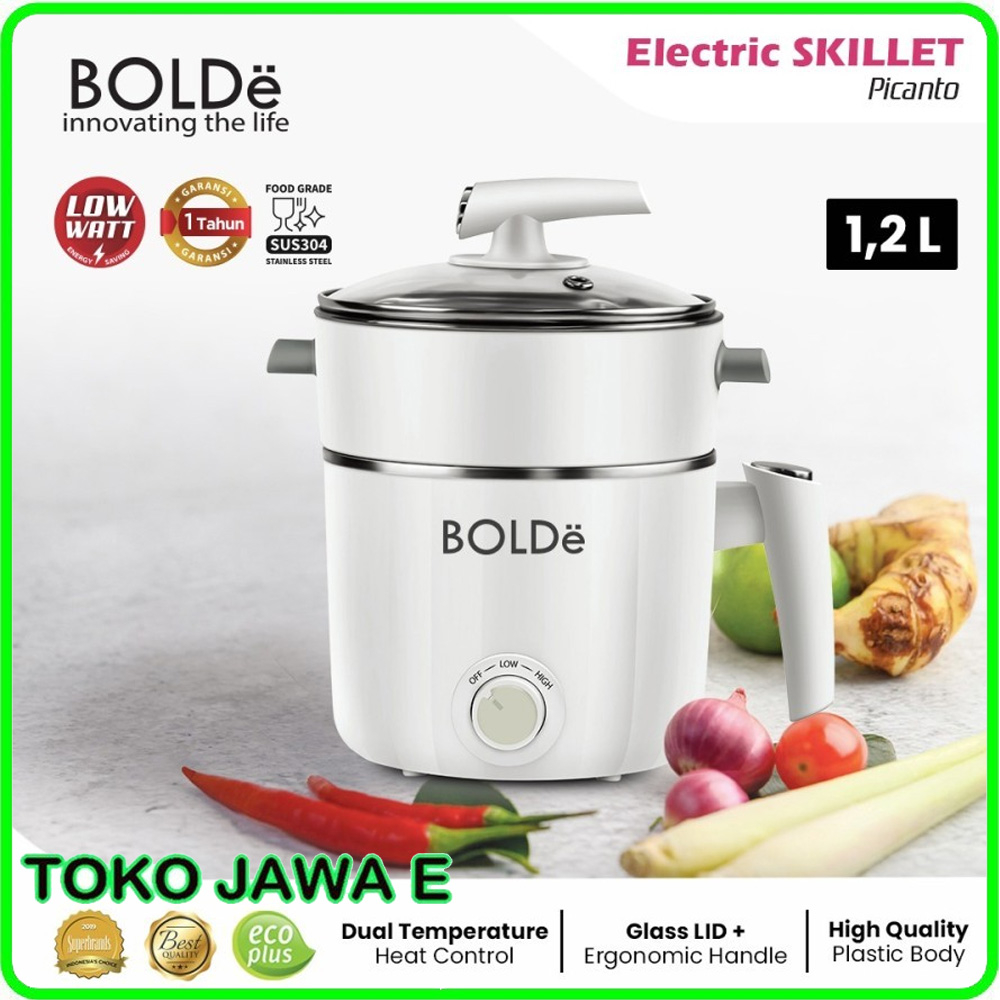 Jual PANCI LITRIK DAN MULTI COOKER BOLDE SKILLET PICANTO 4in1 + Steamer ...