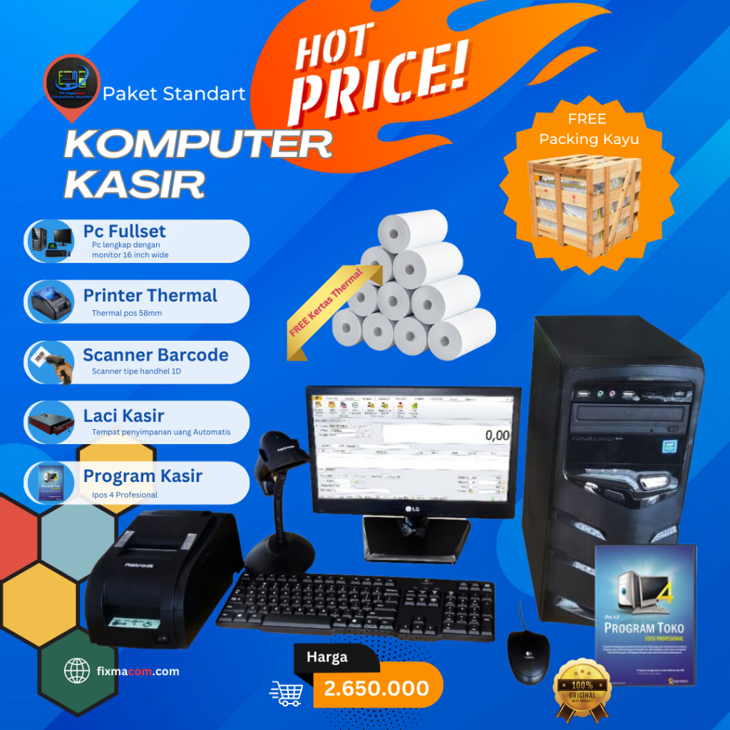 Jual komputer set kasir Core i3 | Shopee Indonesia