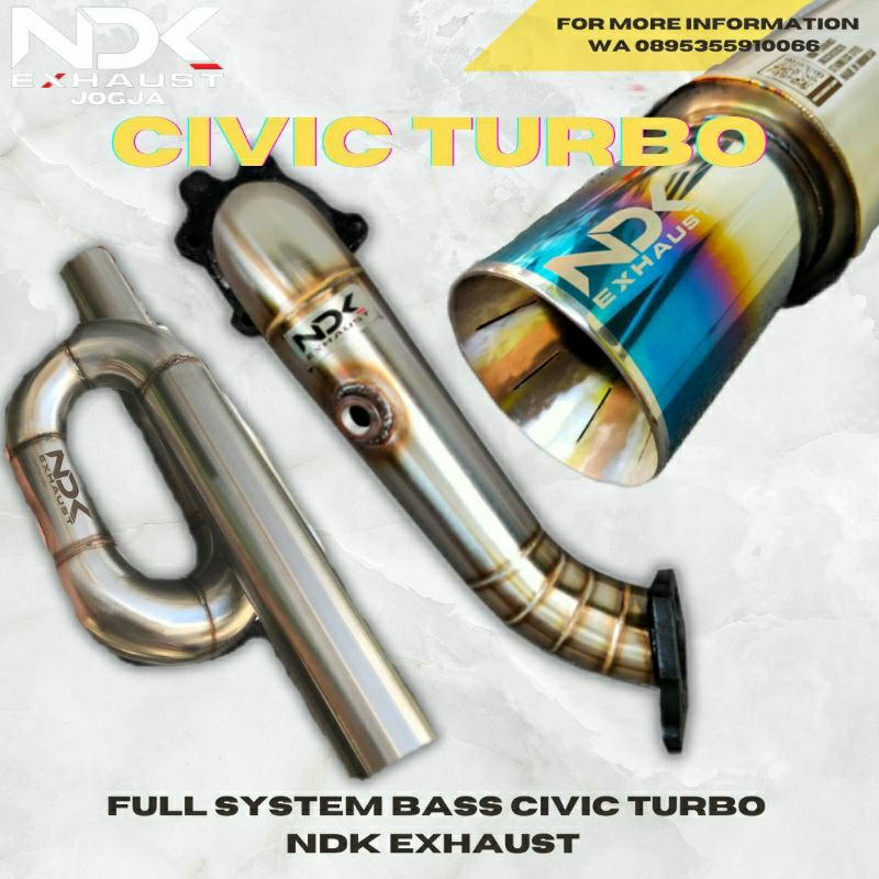 Jual Full System Bass Civic Turbo NDK Exhaust | Shopee Indonesia
