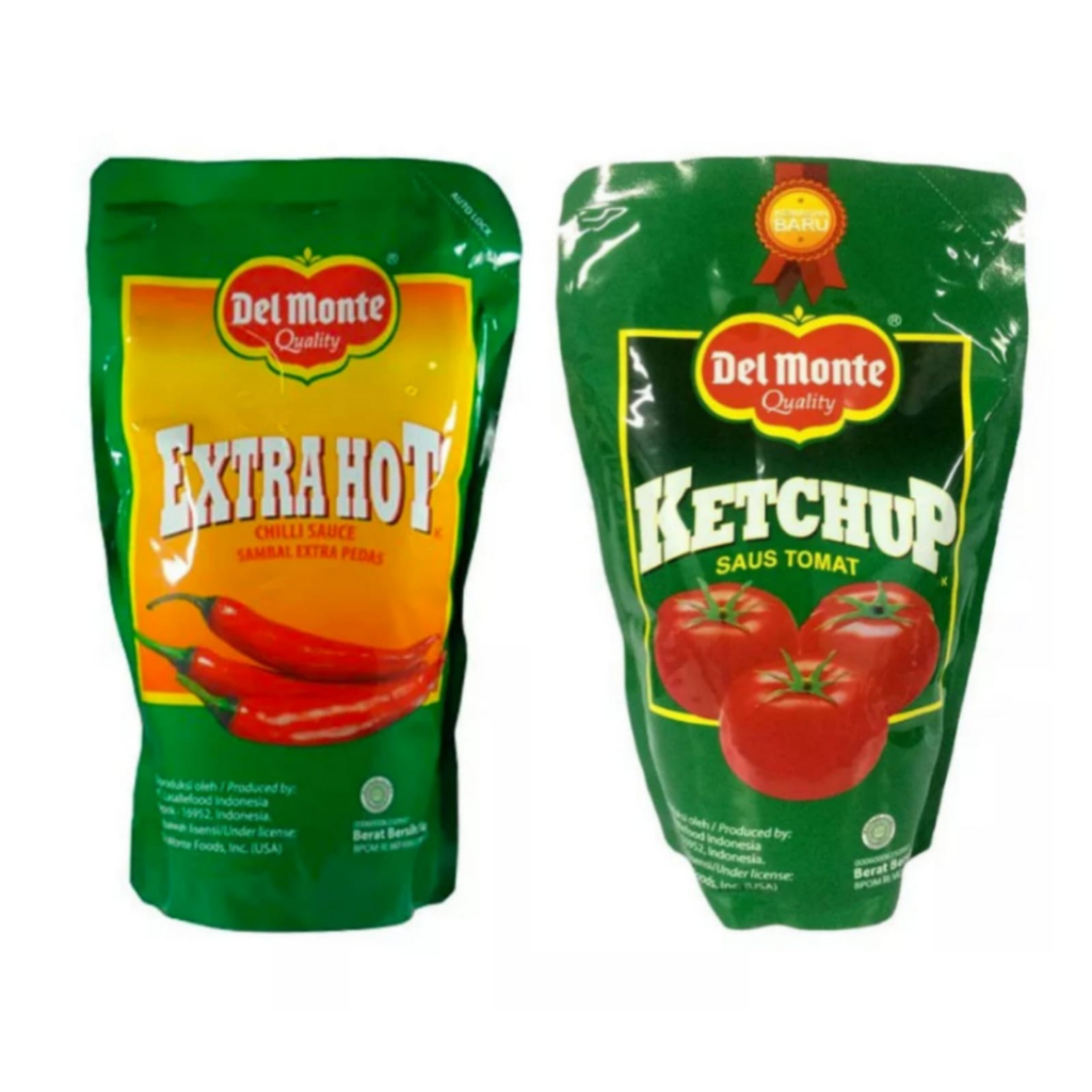 Jual Del Monte Ketchup Saos Tomat / Saos Sambal Extra Hot 1Kg | Shopee ...