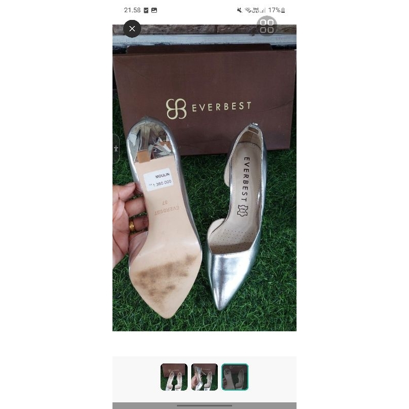 Jual everbest preloved everbest moulin heels everbest sepatu | Shopee ...