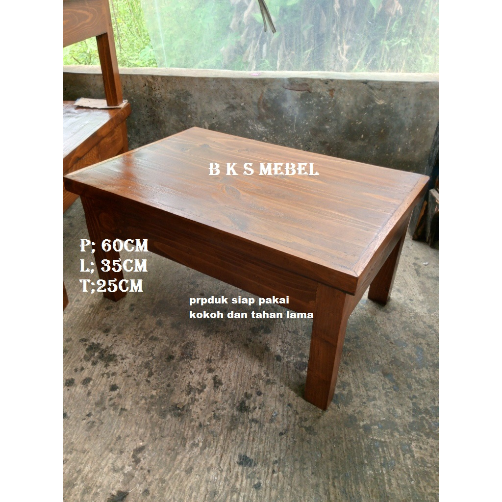 Jual Meja belajar meja lesehan full kayu jati belanda siap pakai ...