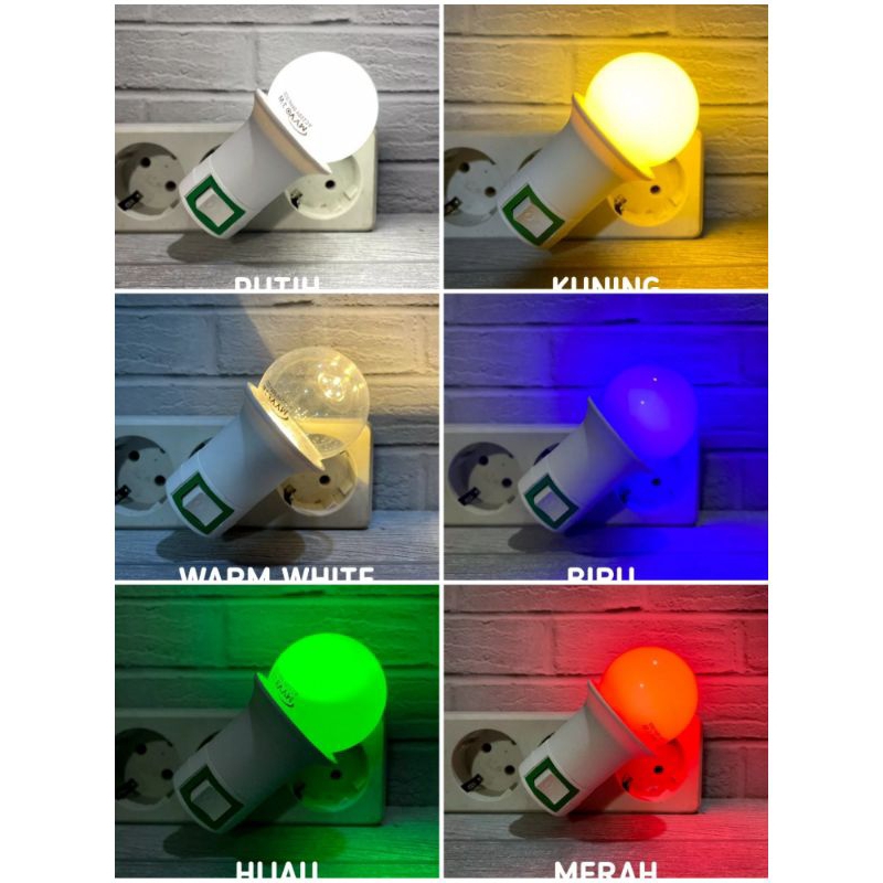 Jual LAMPU KAMAR TIDUR LED 3 WATT + FITING SAKERAL LAMPU TIDUR HEMAT ...