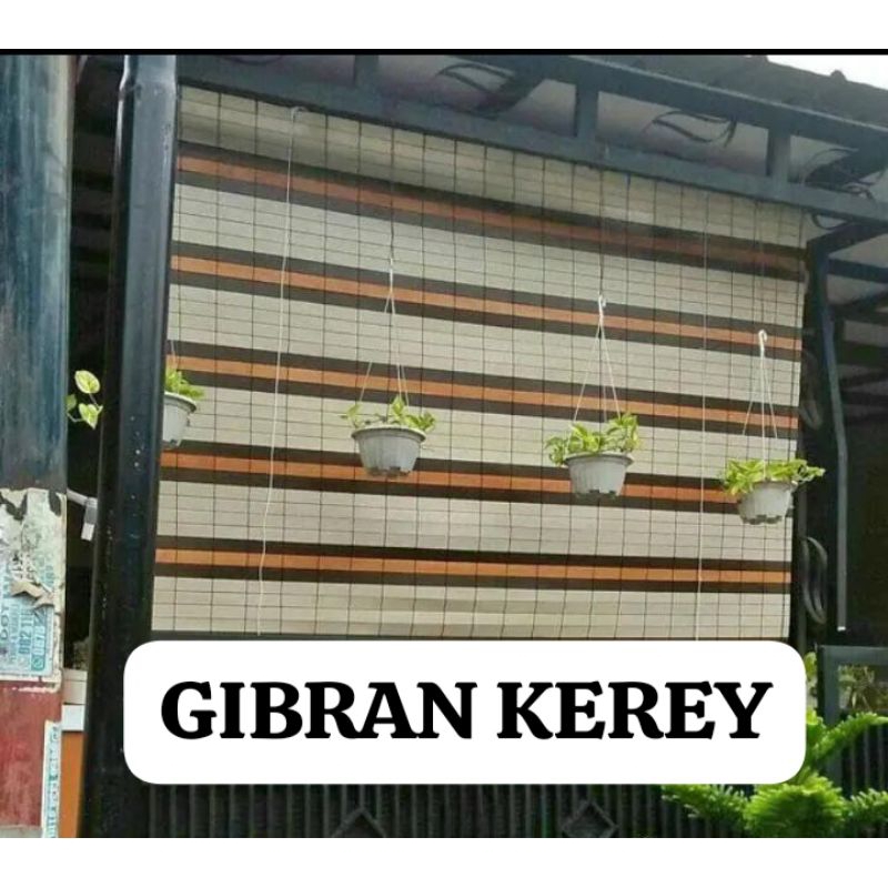 Jual TIRAI KEREY GULUNG OUTDOR BAHAN PVC LENGKAP TALI PENGGULUNG ...