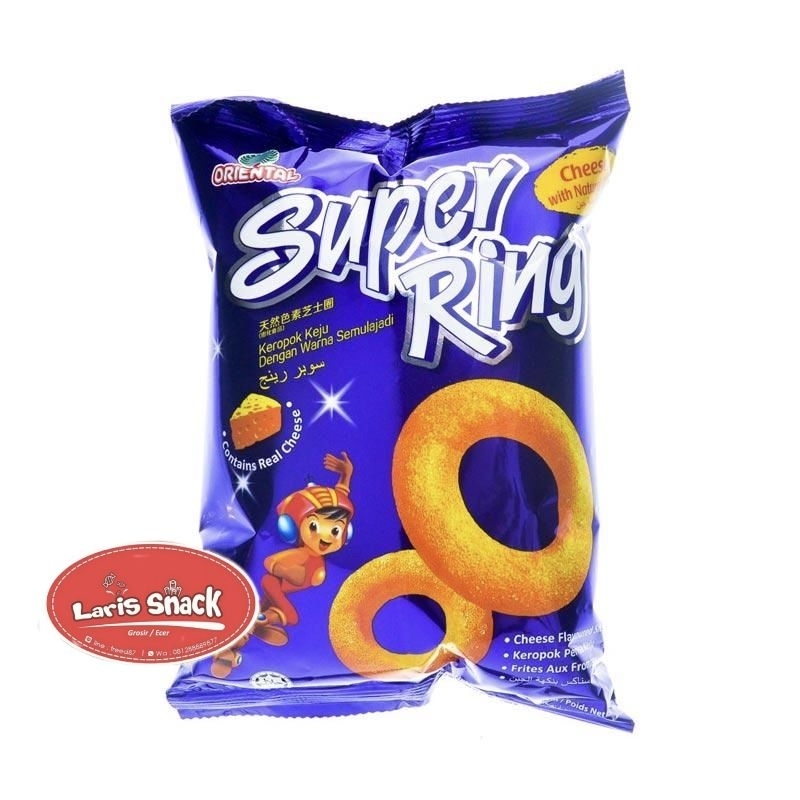 Jual Super Ring Oriental Snack Cheese Ring Rasa Keju 60gr | Shopee ...