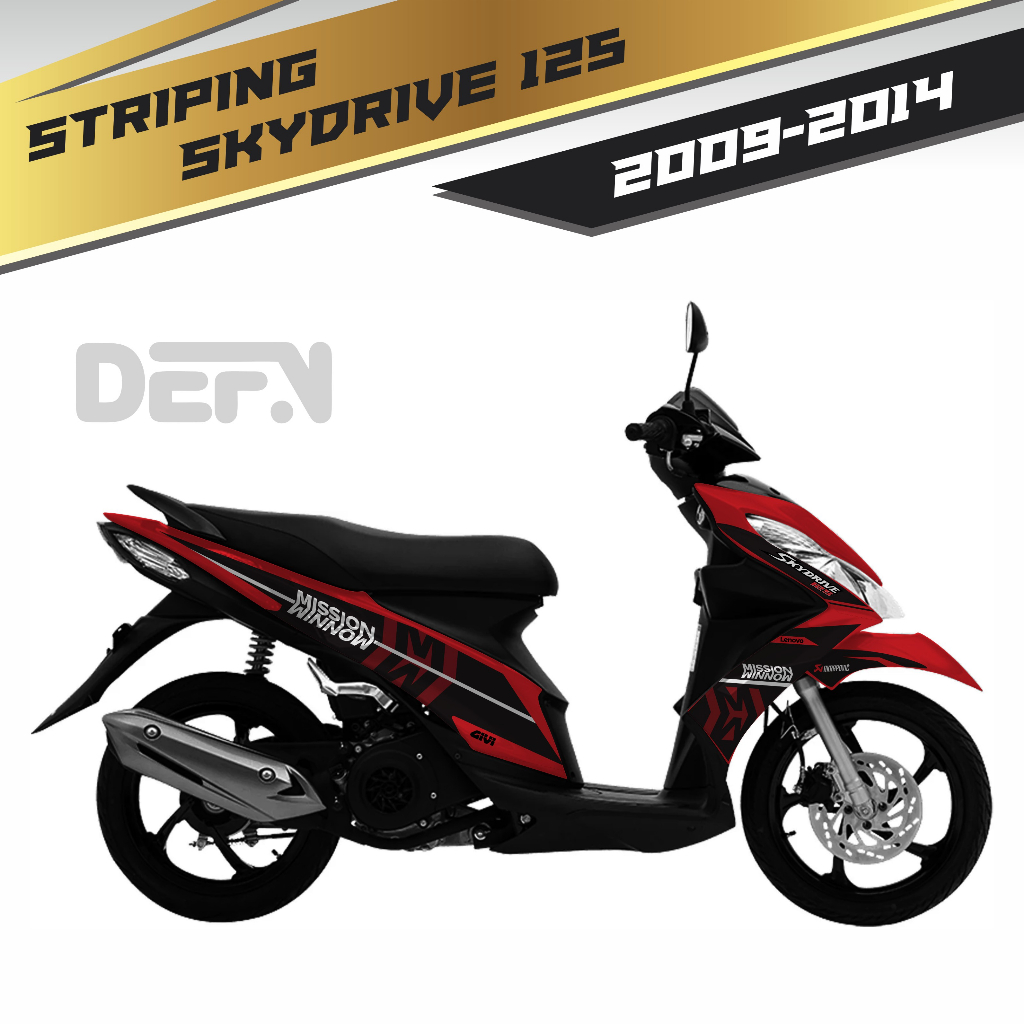 Jual Stiker striping Decal Suzuki Skydrive 125 2009-2014 Semifullbody ...