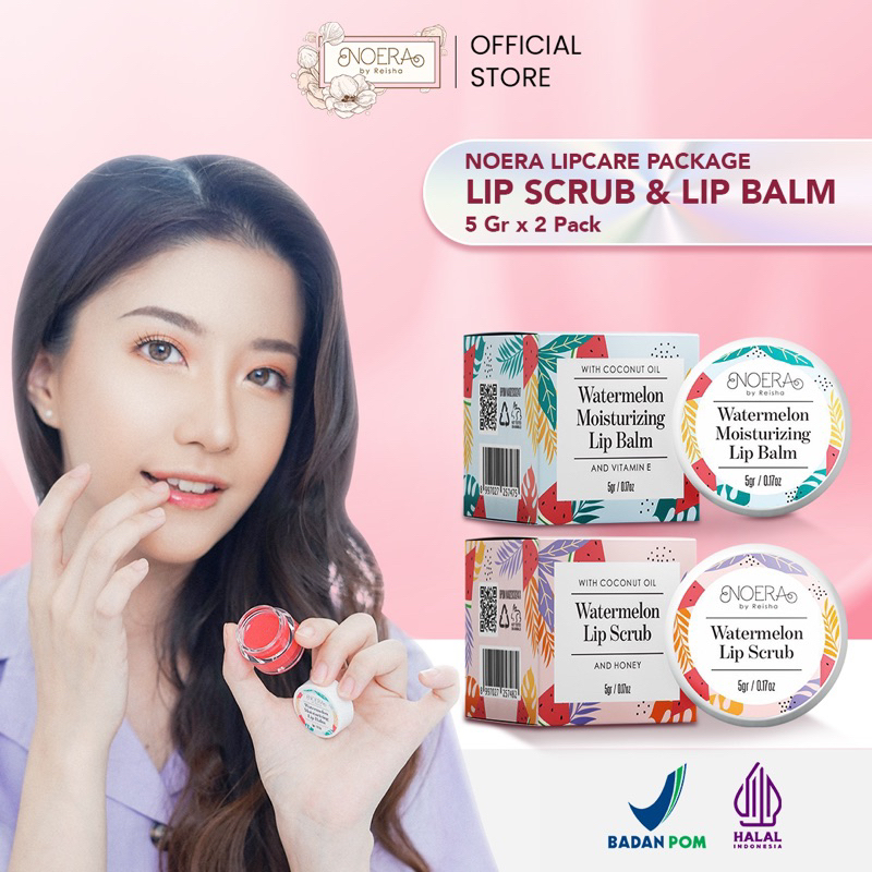 Jual Noera Package Lip Balm & Lip Scrub | Shopee Indonesia