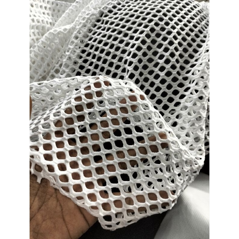 Jual Bahan/Kain Rajut Jala Putih Tebal | Shopee Indonesia