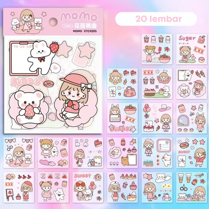 Jual Sticker Momo Waterproof / Sticker Karakter Cantik Imut / Sticker ...
