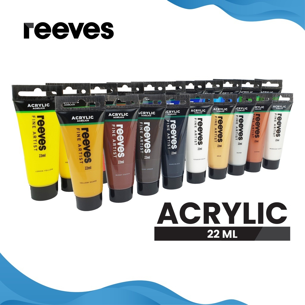 Jual BN - Cat Akrilik Reeves Artists 22ml Acrylic Color Paint | Shopee Indonesia